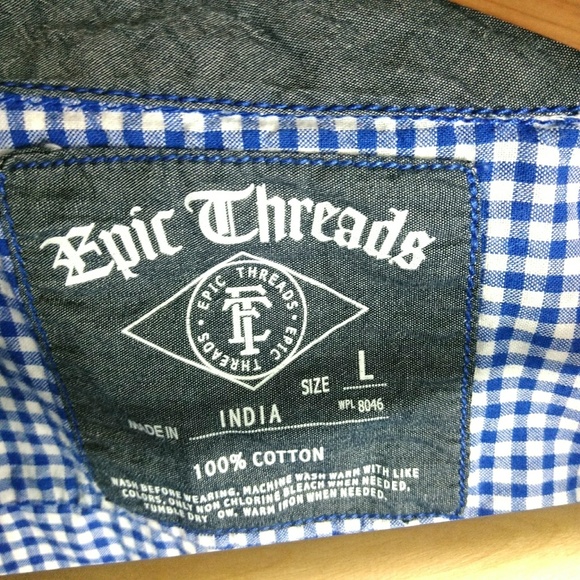 Epic Threads | Shirts & Tops | Epic Threads Plaid Button Down Shirt ...